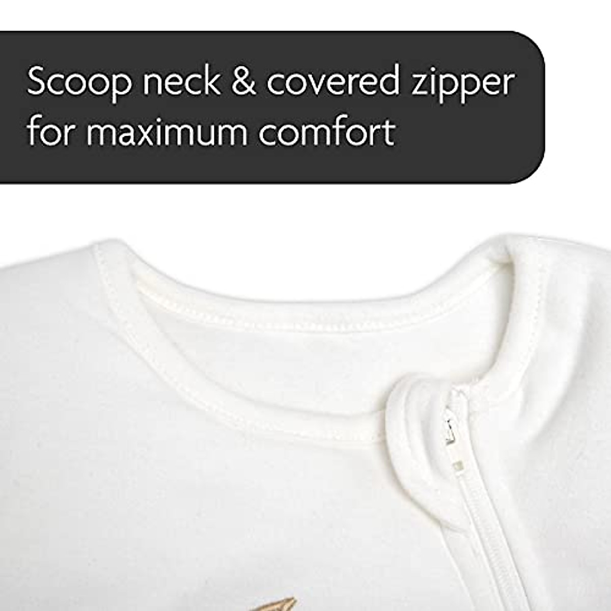 Baby Brezza 2-in-1 Baby Sleepsuit - Unique Swaddle Transition Sleepsuit - Breathable with Mesh Panels - Converts from Sleepsuit to Sleep Vest, 3-6 Months, Cream
