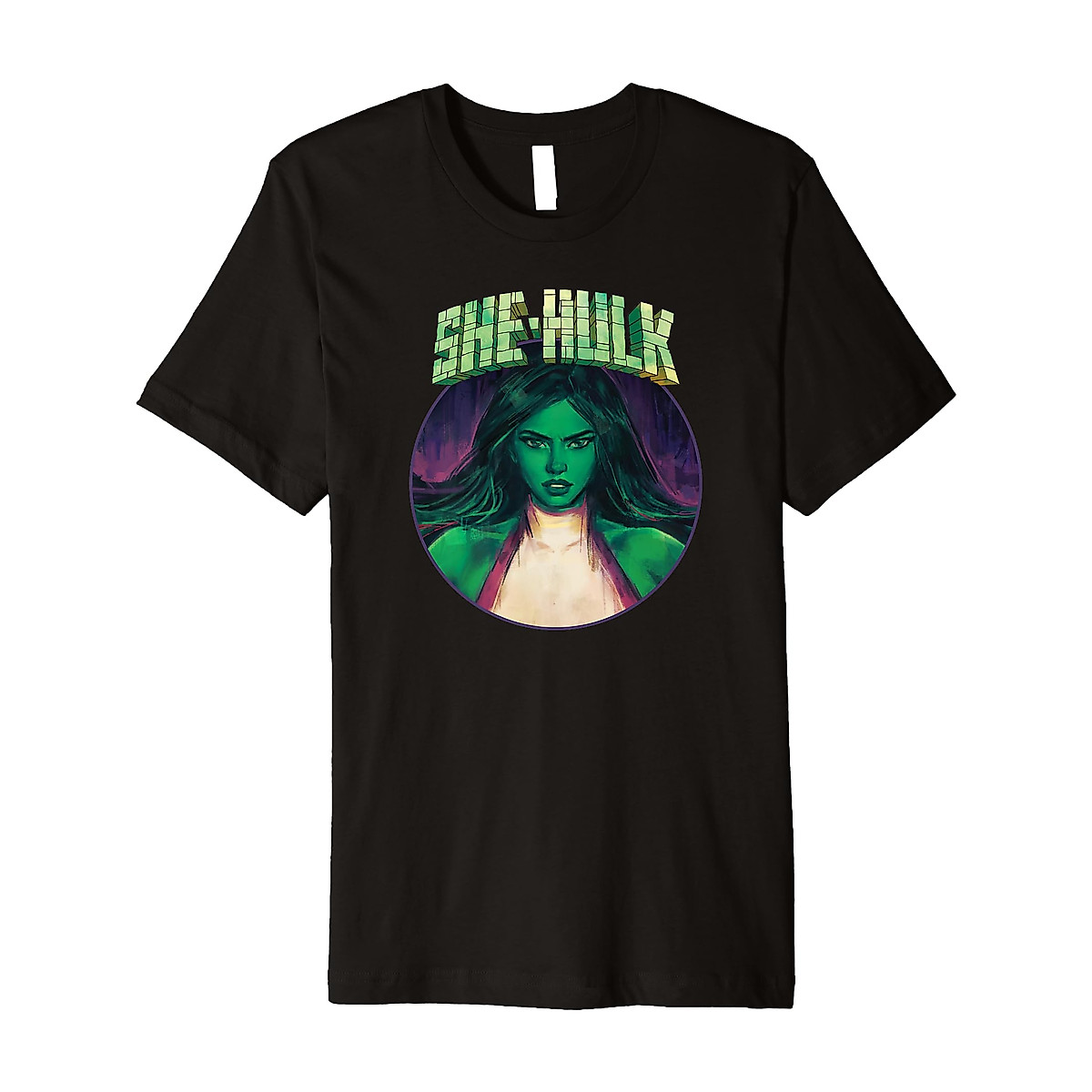 Marvel She-Hulk Powers of a Girl Portrait Premium T-Shirt