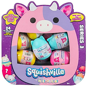 Squishmallow Squishville Mystery Mini Series 3 Plush Assortment Blind Package (3 -Pack)