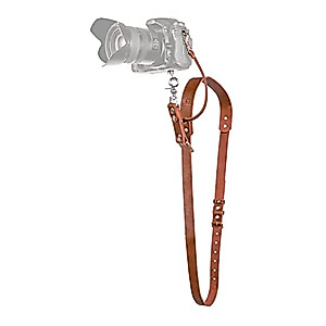Camera Strap Accessories for One Camera-Professional Single Leather Harness Shoulder Strap Solo Camera Quick Release Gear for DSLR/SLR ProInStyle Strap (Tan)