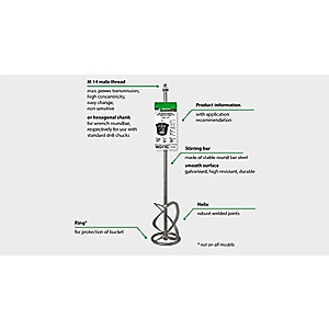 CS Unitec MG 120 4.5" High-Viscosity Mixing Paddle