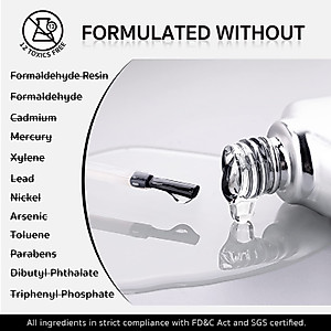 GAOY 2Pcs 16ml Gel Nail Glue for Acrylic Nails Tips, 2 in 1 Nail Glue and Base Coat, UV Light Cure