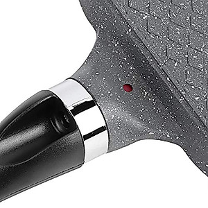 Household Kitchen Breakfast Pancake,Eye Pan Kitchen Breakfast Pancake Cooking Pan Aluminum Frying Pan Mold for Egg Hamburger with Handle(Open Flame)