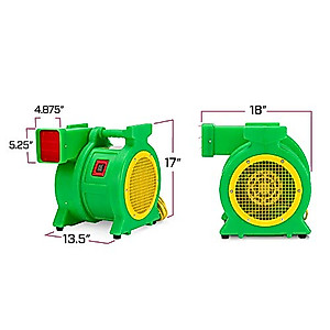B-Air Kodiak 1-1/2 HP Air Blower | Powerful Bounce House Blower Fan for Large Inflatable Bounce House, Bouncy Castle and Slides