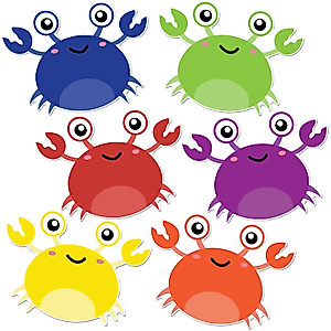 Kanayu 6 Pcs Cruise Door Decorations Magnetic Crab Cruise Door Magnets Cartoon Gesture Car Magnets Stickers Ocean Cruise Ship Door Decorations Funny Fridge Door Magnets for Cruise (Crab)