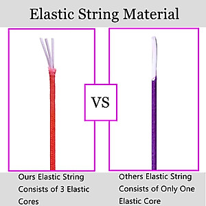 1mm Stretchy Bracelet String, Sturdy Rainbow Elastic String Elastic Cord for Jewelry Making, Necklaces, Beading and Crafts