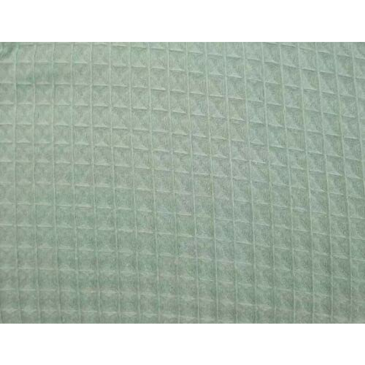 Threshold Waffle Weave Fabric Shower Curtain 72" x 72"- Green