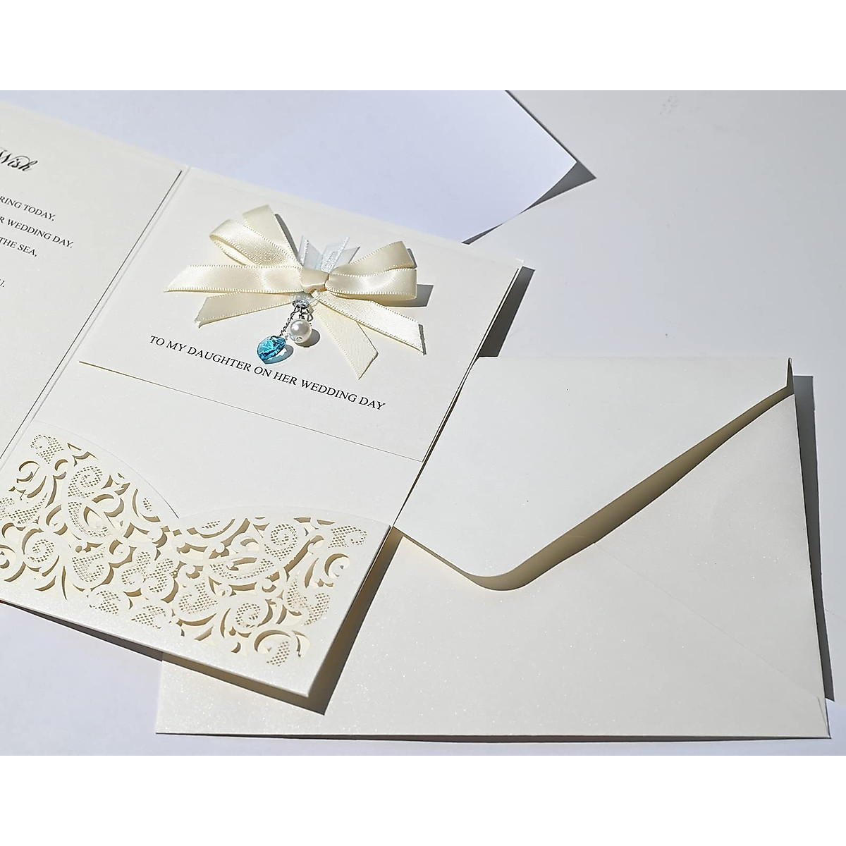 Gifts for Daughter on Wedding Day Something Blue for Bride on Wedding Bridal Shower Gifts for Bride Mother to Daughter Wedding Gifts Bride Gifts for Wedding Day Wedding Gown Charm Bouquet Charm