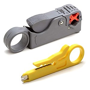 Wire Stripper Coaxial Cable Stripper Wire Cutter for RG-58, RG-59, RG-6, RG-8X, Mini-8 and LMR-240 Coax Cables – Adjustable Coax Stripping Tool