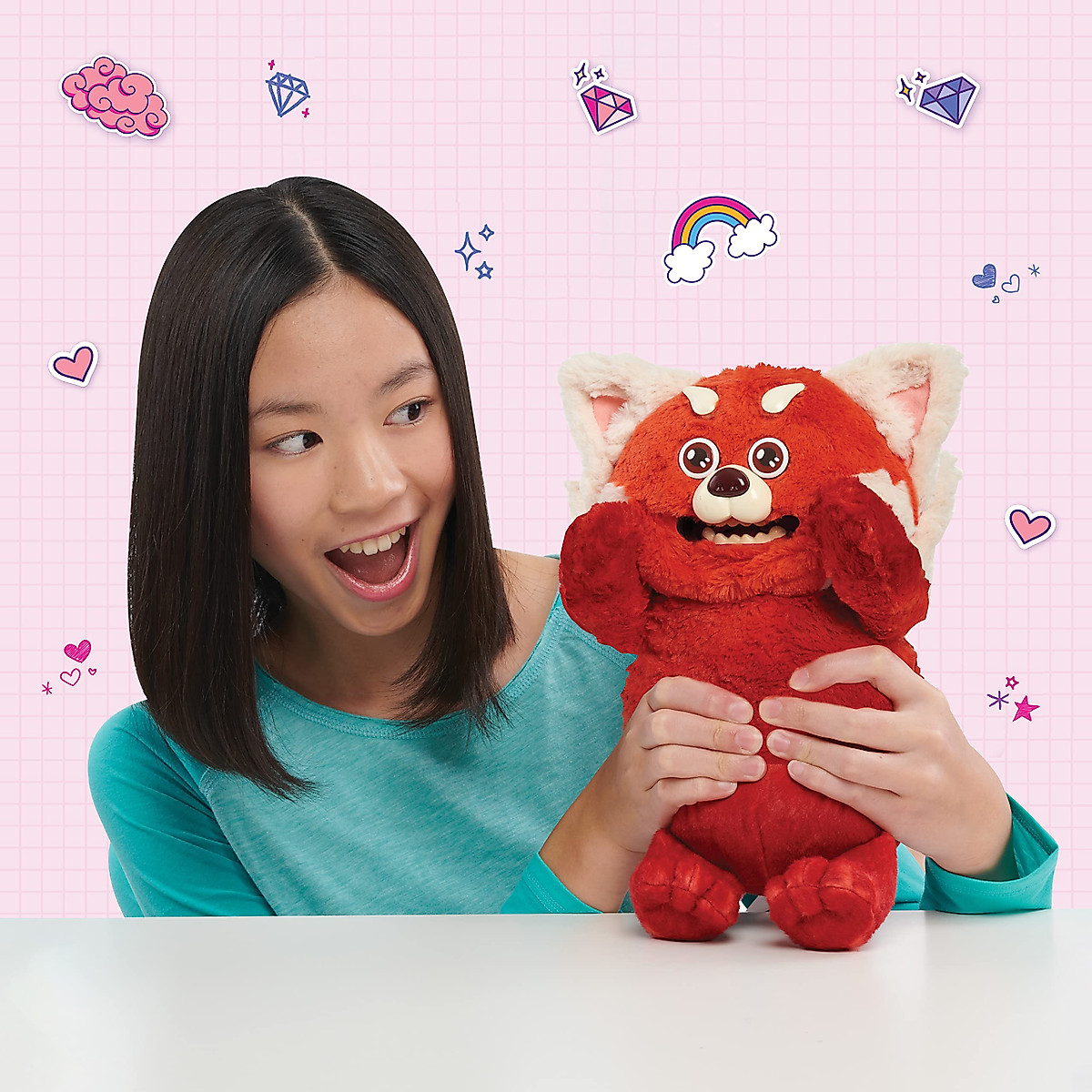 Disney and Pixar Turning Red Many Moods of Red Panda Mei Animated Talking 12-Inch Feature Plush, Officially Licensed Kids Toys for Ages 3 Up, Christmas Gifts and Presents