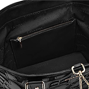 Cuadra Women's Tote Bag in Genuine Leather with Genuine Stingray Leather Black