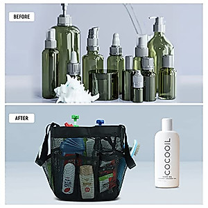 Ynport Mesh Shower Caddy for College Dorm Room Hanging Portable Shower Tote Bag Large Toiletry Bag Bathroom Accessories Basket