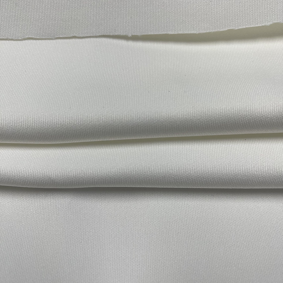 Neoprene Scuba Techno Polyester Spandex 4 Way Stretch Knit Fabric White Color