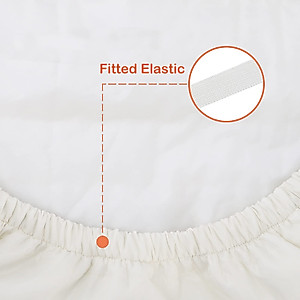 Bekith Indoor Air Conditioner Cover, AC Cover Inside Window AC Unit Cover, Double Insulation Defender with Elastic Strap, White (25” x 18” x 3.5”)