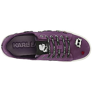 Karl Lagerfeld Paris Cate Shoes – Sneakers for Women with Iconic KLP Pins, Violet, 8