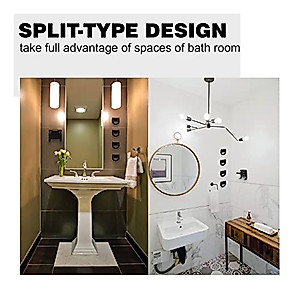 LAVAED 5 Pack Wall Mount Hair Dryer Holder for Dyson,Hair Blowdryer Rack Hanger for Bathroom