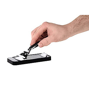 RazorPit Slide Razor Blade Sharpener, Cleans & Sharpens Blades, Black