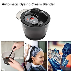 Electric Mixer, Hair Coloring Dyeing Mixer Kit Electric Dyestuff Mixer, Electric Blender, Automatic Dye Cream Blender US Plug with Scales for Hair Salon Home