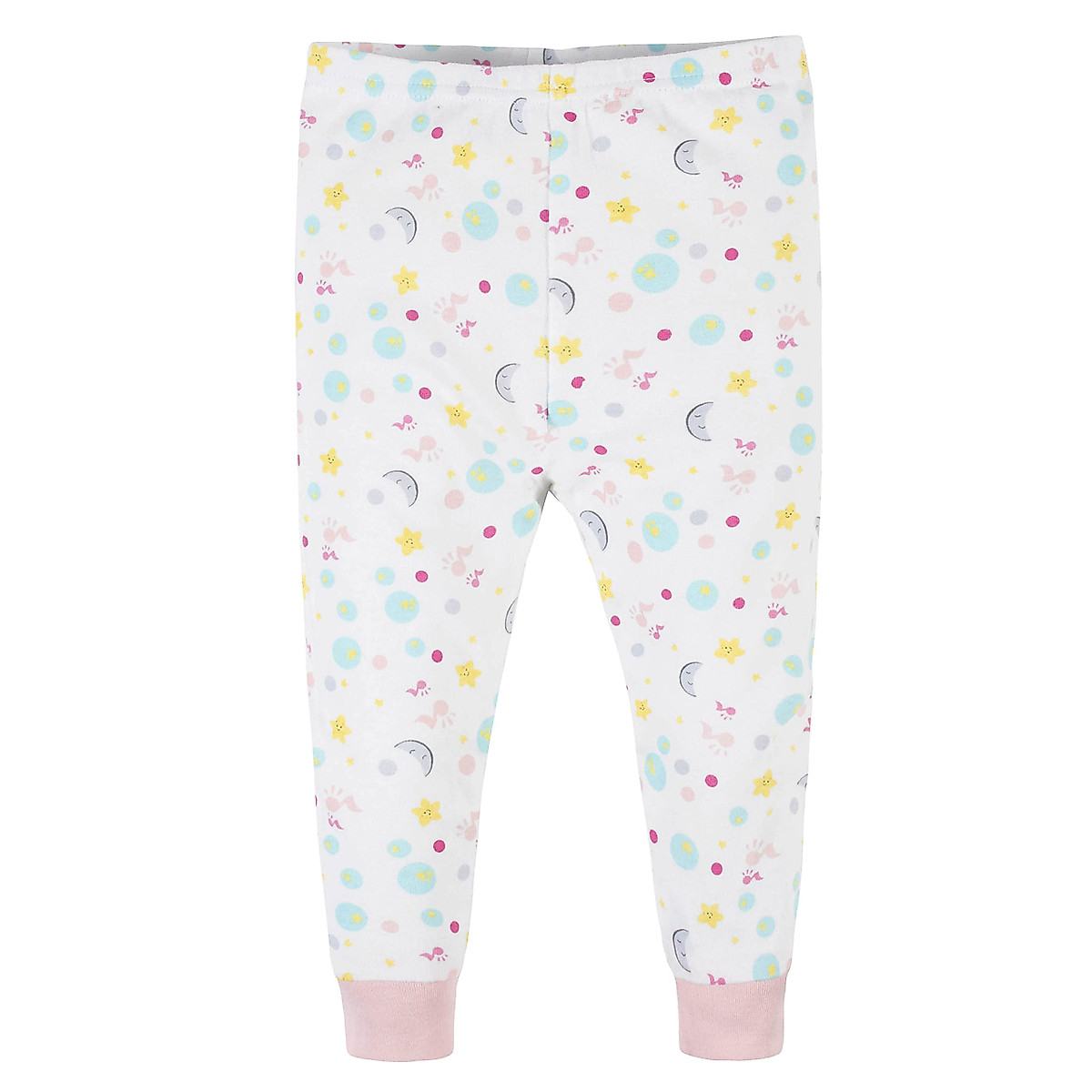 Canticos Unisex-Baby Girls' 4-Piece Snug Fit Cotton Pajamas, Pink, 18 Months