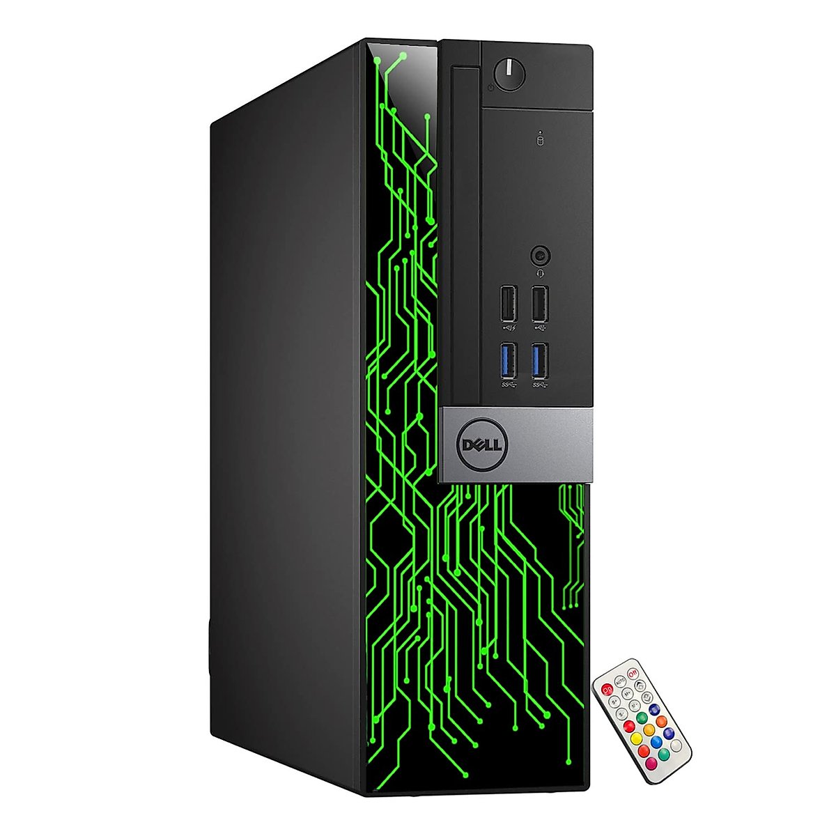 Dell OptiPlex Desktop Customized RGB Lights Computer Intel Core i7 3.40GHz 16 GB RAM 2TB SSD Windows 10 Pro - WiFi - Gaming PC Keyboard & Mouse HDMI (Renewed)