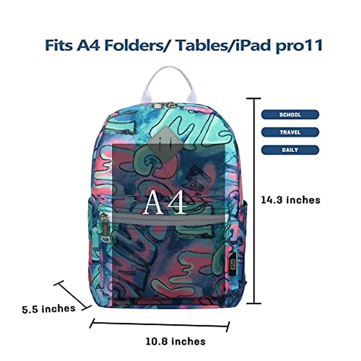 Mini Backpack for Women Girls, Basic Travel Daypack Water Resistant Casual Backpack (Purple 2)