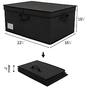 GRANNY SAYS Bundle of 1-Pack Jumbo Storage Bins with Lids & 1-Pack Hanging Storage Shelves