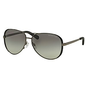 Michael Kors Gunmetal Black Aviators MK 5004 1013/11 (Chelsea MK5004 101311) Size 59mm - Authentic