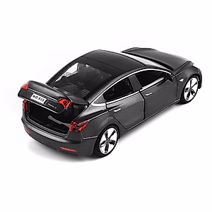 Model 3 Toy Car 1:32 Scale Alloy Car Model 3 Diecast & Pull Back Toy Vehicles Car Toy for 3 to 12 Years Old Toddlers Kids Toy Gift - with Lights and Music (Black)