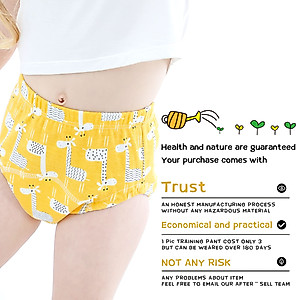 8 Pack Potty Training Underwear for Girls,Max Shape Potty Training Toilet Pants Red 4T