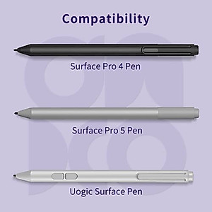 Uogic Pen Tips Replacement Kit (3 Packs, Original HB Type) for Microsoft Surface Pro 2017 Pen(Surface Pro 5), Surface Pro 4 Pen (Tips)