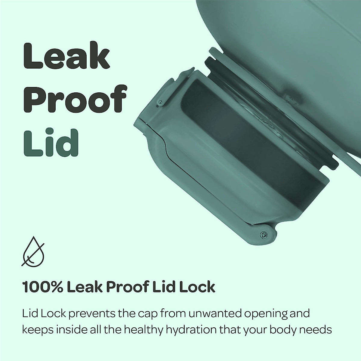 Hydracy 2.3L BPA-Free Tritan Plastic Water Bottle with Adjustable Shoulder Strap, Spill-Proof Lid, and Convenient Silicon Spout for Hydration on the Go