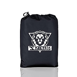XYZCTEM UTV Cover with Heavy Duty Black Oxford Waterproof Material, 158.10" x 62.06" x 75.20" (402 158 191cm) Included Storage Bag. Protects UTV from Rain, Hail, Dust, Snow, and Sun (4-6 Seater)