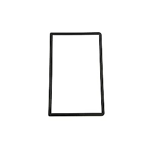 Replacement Black White Top Screen Frame Faceplate Cover for Nintendo New 3DS LCD Screen Protector (plastic balck)