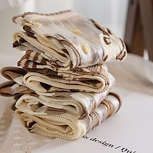 Yomutiur Womens Sheer Socks, Summer Transparent Thin Mesh Lace Elastic Jacquard Socks Crystal Glass Silk Short Stockings