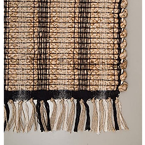 Eco Crave 2x3 Ft Small Jute Natural Area Rug, 100% Hand Woven Rug for Indoor Front Entrance Kitchen & Bathrooms, Low-Pile Floor Carpet, Premium Quality Home Decor.