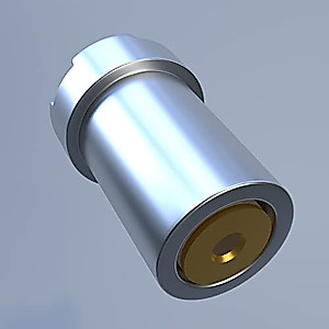 4 Pack 510 Thread Magnetic Ring Adapter Gold Thread Magnetic Adapter 510 Magnetic Connector Premium Brass Magnetic Connector Extension(Silver)