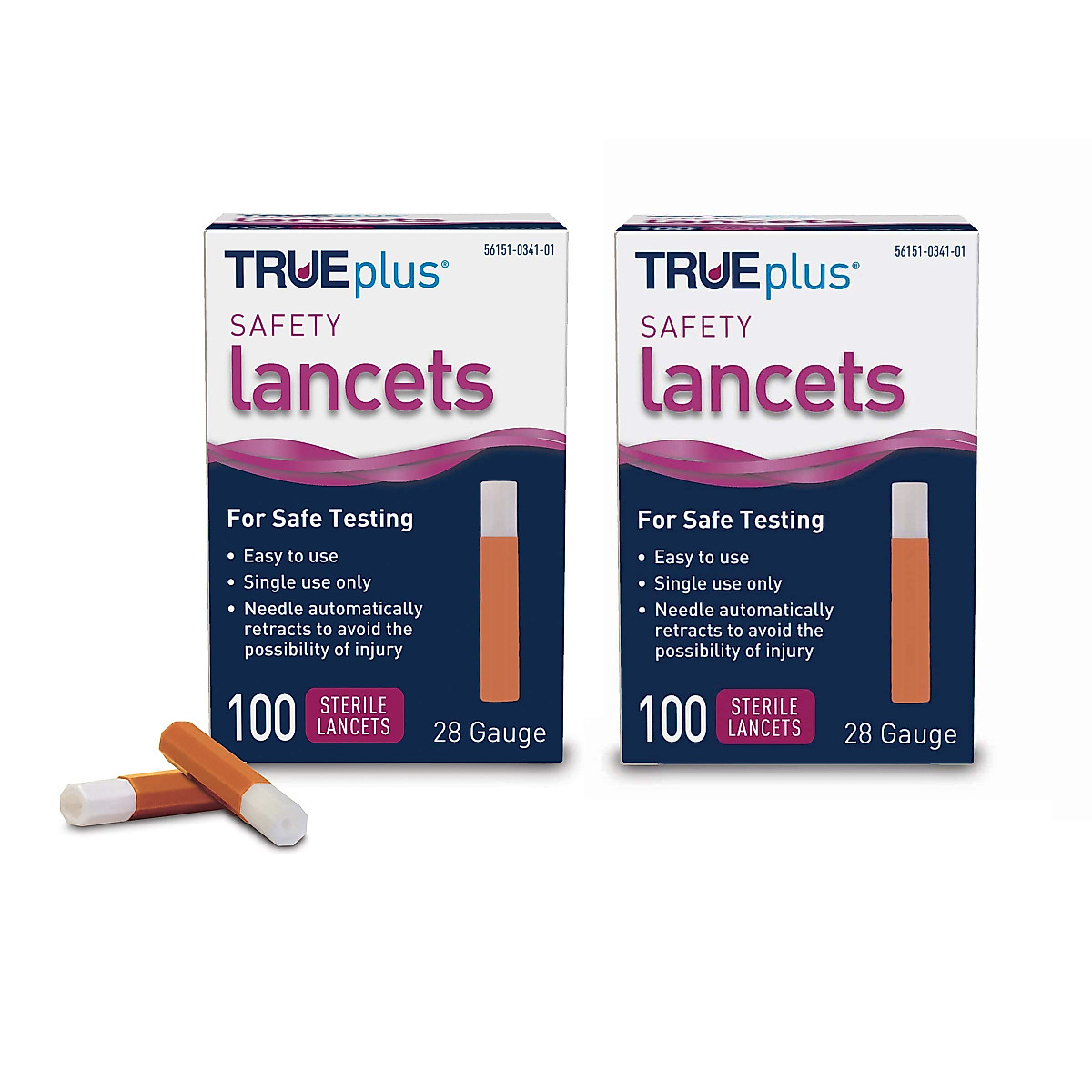 2X 100ct TRUE METRIX Test Strips + 2X 100ct TRUEplus 28g Safety Lancets