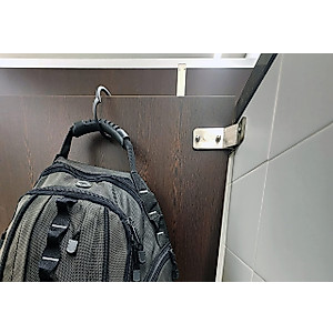 Clipa Bag Hanger - Matte Black PVD - The Ring That Opens Into a Hook and Hangs in Just 1/2" of Space, Holds 33 lbs., 3 yr. Warranty
