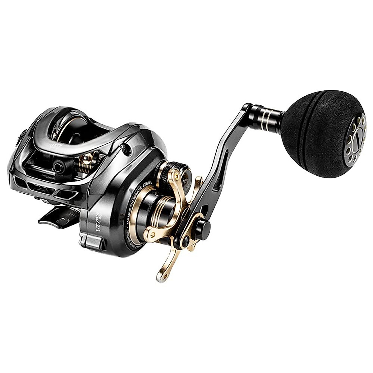 DOVIELLO GKA300 Baitcaster Reels Right Hand 9+1BB 9KG/20LB Drag Deep Spool Baitcasting Reel for Bass Trout Single Handle 6.4 Gear Ratio Bait Clicker Fishing Reels
