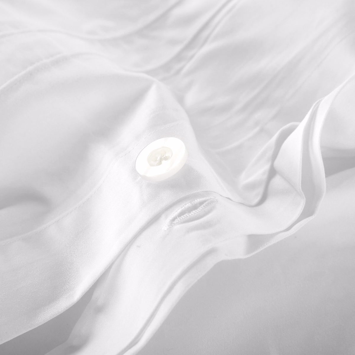 CASA BOLAJ DESIGNED TO DREAM Triomphe Collection 3 Pieces Do Not Include Filling White Color King Size Duvet Cover Set 100% Egyptian Cotton Sateen 400 Thread Count Luxury Handcraft(White,King)