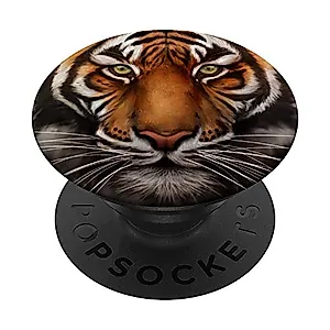 Tiger Face Wild animals lovers Gift PopSockets PopGrip: Swappable Grip for Phones & Tablets