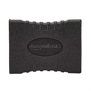 Amazon Basics HDMI Female to Female Coupler Adapter (2 Pack), 29 x 22mm, Black