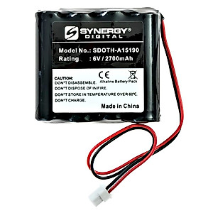 Synergy Digital Personal Care Battery, Compatible with GP GPRHORW01018 Personal Care, (Alkaline, 6V, 2700mAh) Ultra High Capacity, Replacement for GP GPRHORW01018 Battery