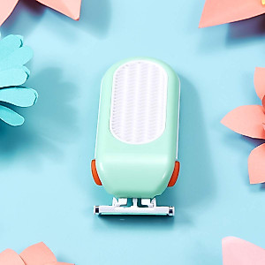 Domon dolly Razors for Women 6 Refills 3 Blades Shaver for Face Legs Bikini area, Comfort Glid, Green