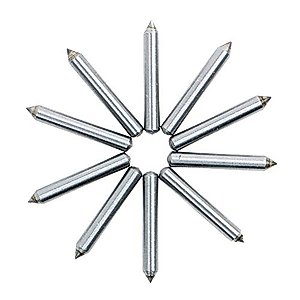 AUTOTOOLHOME 10pcs Scribe Tips Engraver Bits Carbide Point Bit Nozzle for Rotary Tool Electric Engraver Engraving Metal Wood PVC Plastic