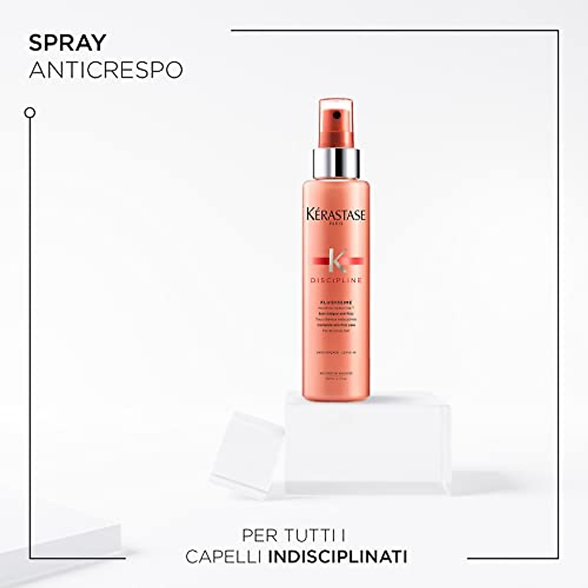 KERASTASE Discipline Fluidissime Anti-Frizz Spray | Hair Smoothing & Heat Protectant Spray | Illuminates Shiny Hair | With Morpho-Keratine and Conditioning Agents | For Styled Hair | 5.1 Fl Oz