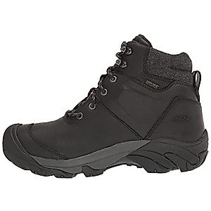 KEEN Men's Targhee 2 Waterproof Insulated Hiking Boot, Black/Black, 12