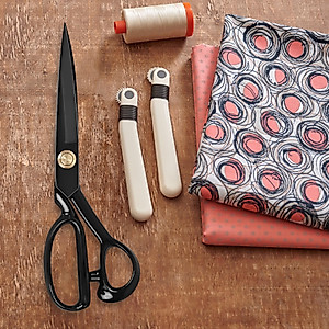 Fabric Scissors 8 Inch Professional Tailor Scissors - Heavy Duty Sewing Scissors for Leather Cutting Industrial Sharp Shears Office Artists Tailors Dressmakers