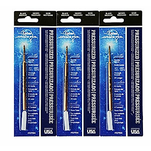 Fisher SPR4 Space Pen Pressurized Ballpoint Ink Refill, Medium Point, Pack of 3, Black Ink