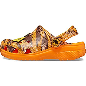 Crocs Jurassic World Classic Clogs, Dinosaur Kid and Toddler Slippers, Orange Zing, 5 US Unisex